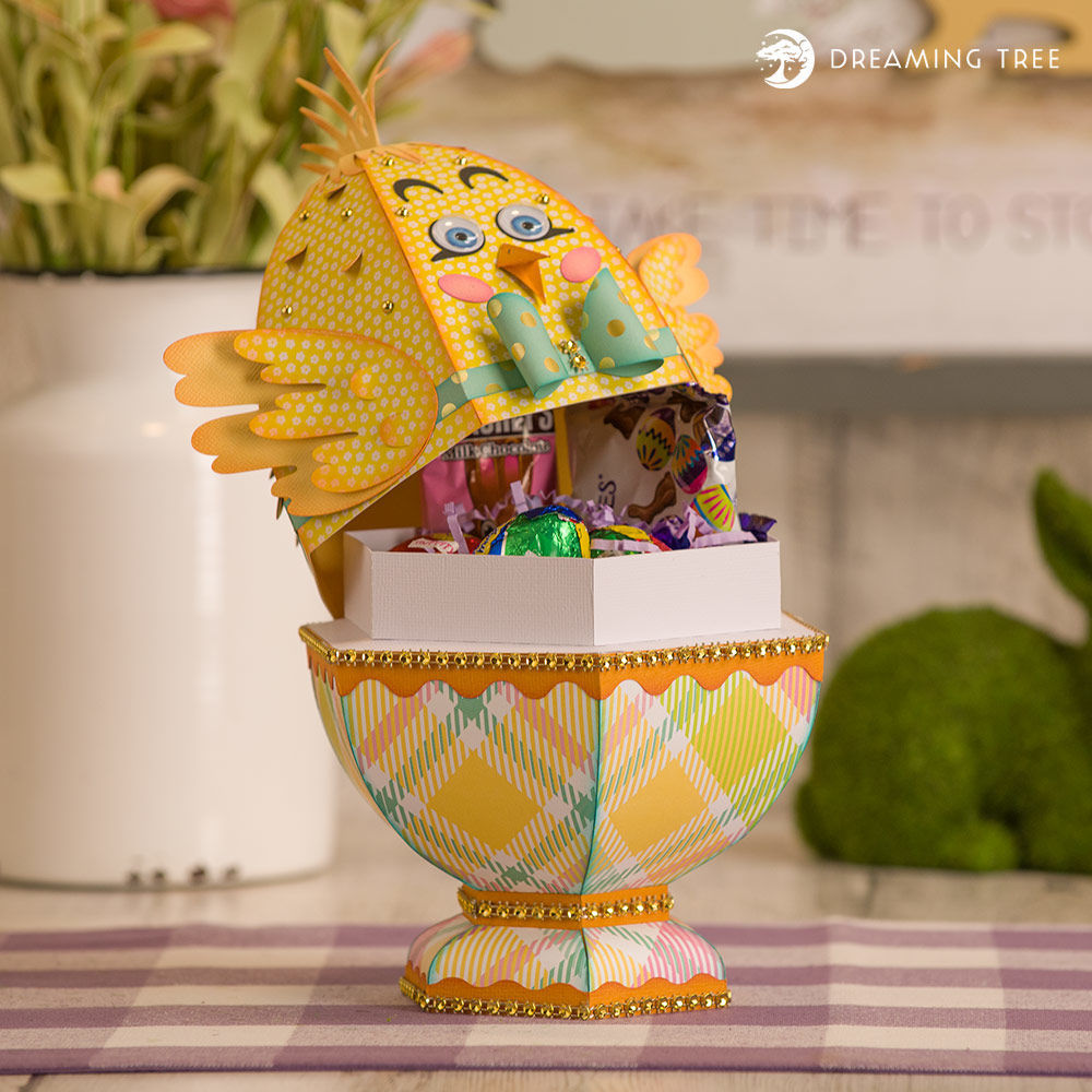 Chic Chick Treat Box Premium SVG File for Cricut, Silhouette CAMEO ...