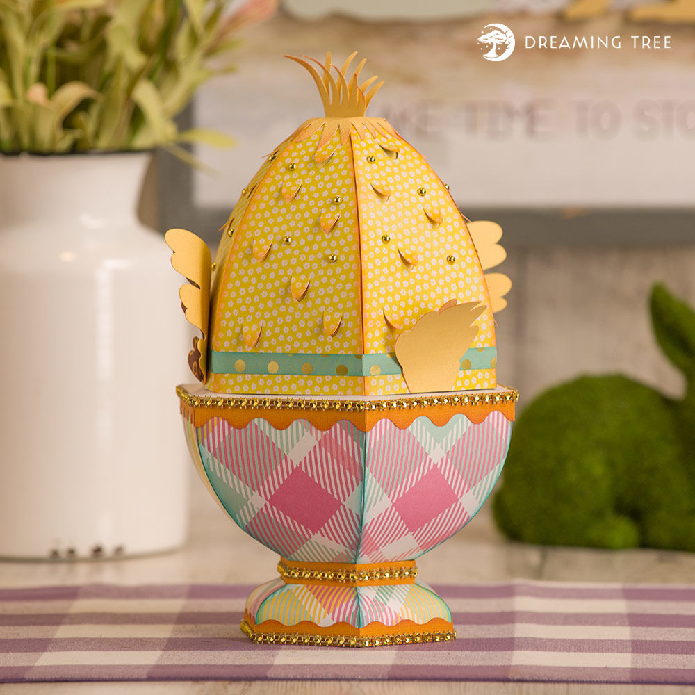 Chic Chick Treat Box Premium SVG File for Cricut, Silhouette CAMEO ...