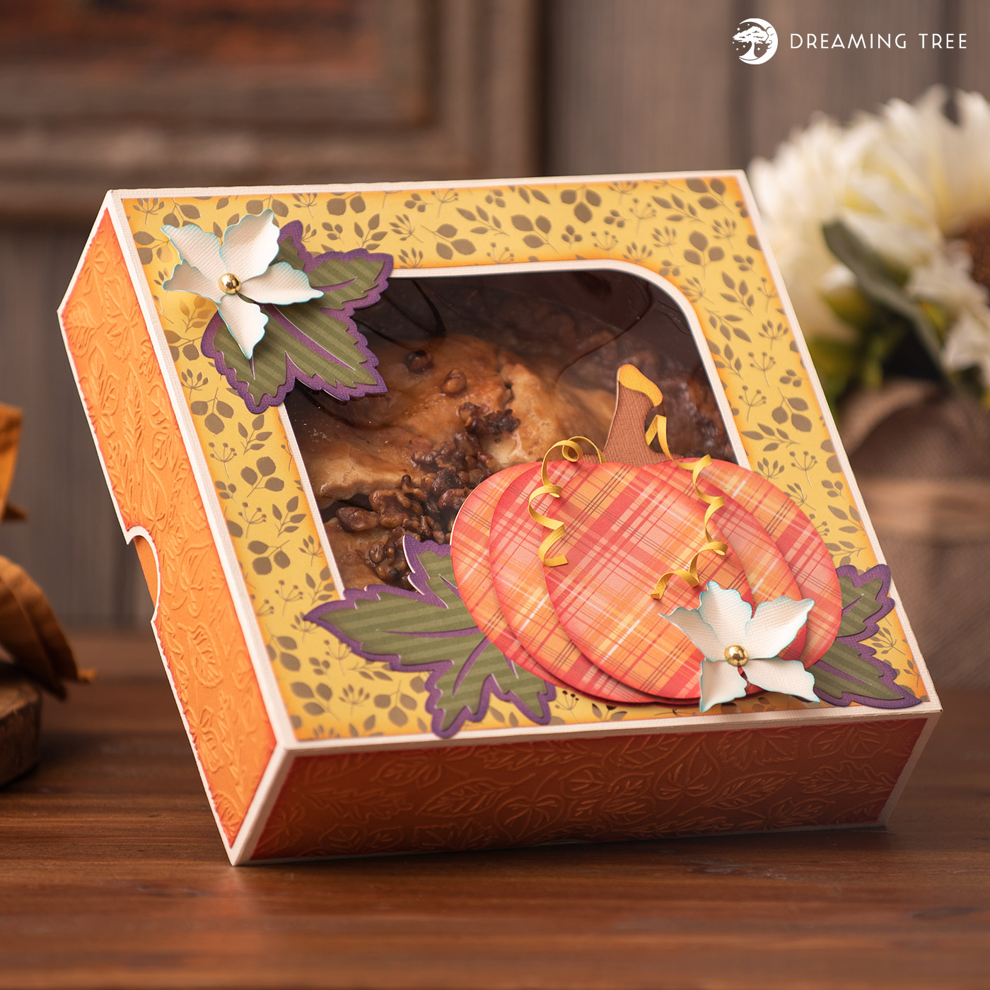 Pumpkin Pie Or Cookies Box Premium SVG File for Cricut, Silhouette ...